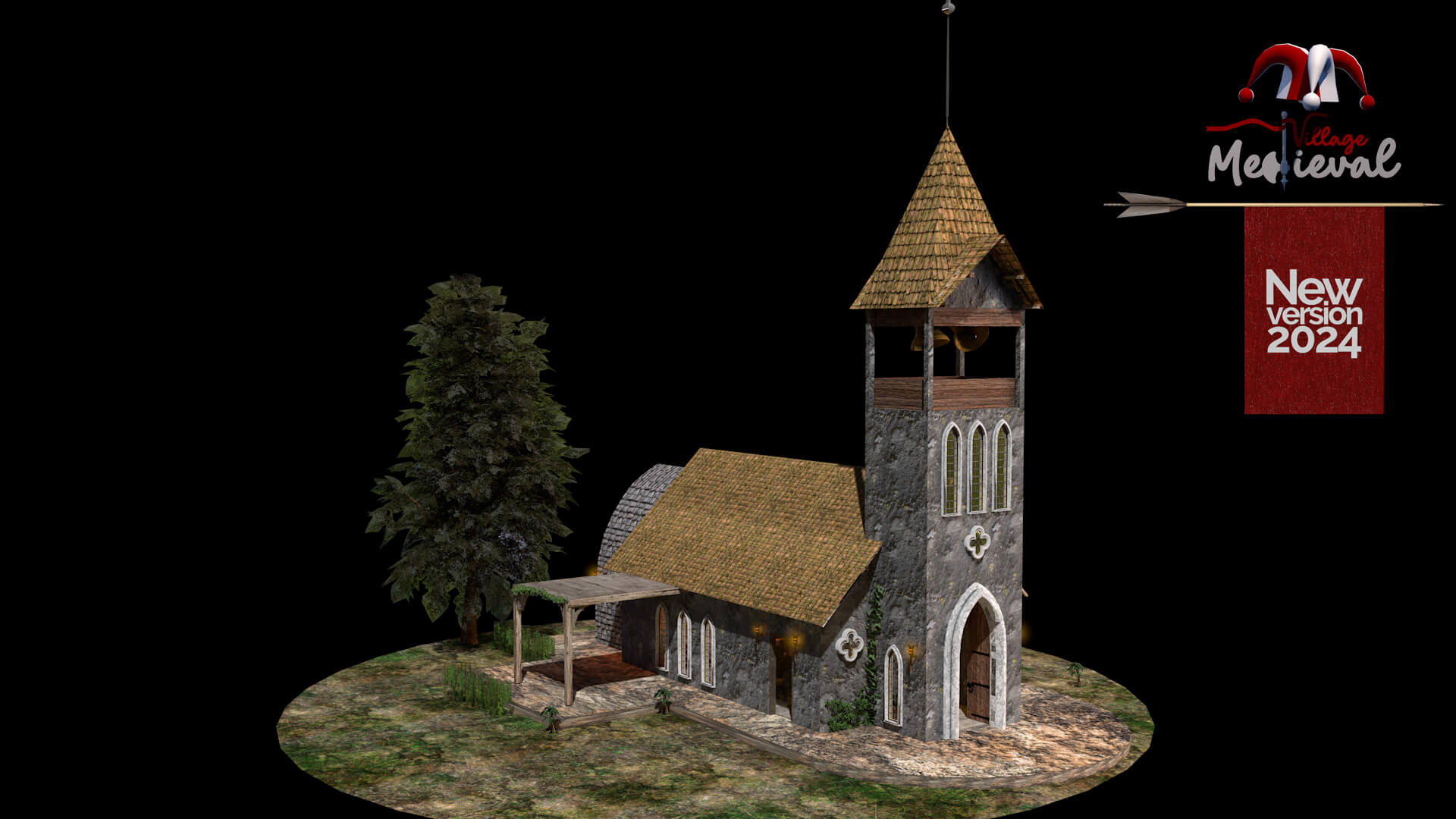 Medieval Temple 2024 - 3D Model by renatodalle