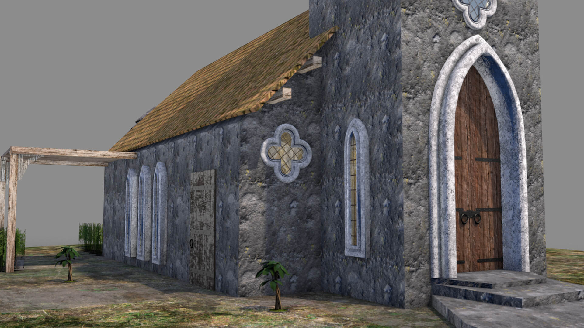 Medieval Temple - 3D Model by renatodalle