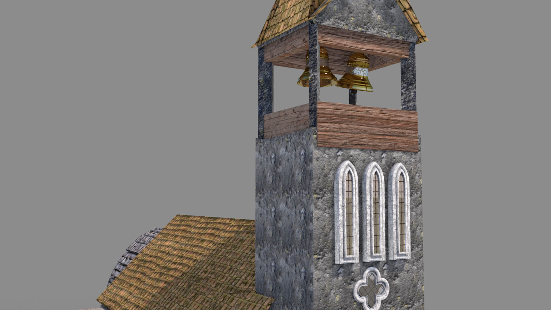 Medieval Temple - 3D Model by renatodalle
