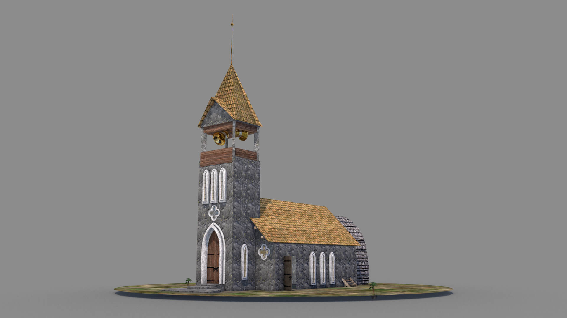 Medieval Temple - 3D Model by renatodalle