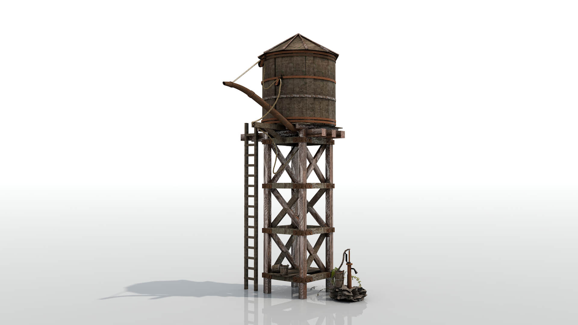 Medieval Water Tank - 3D Model by renatodalle