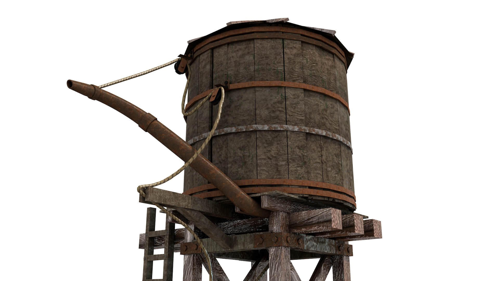 Medieval Water Tank - 3D Model by renatodalle