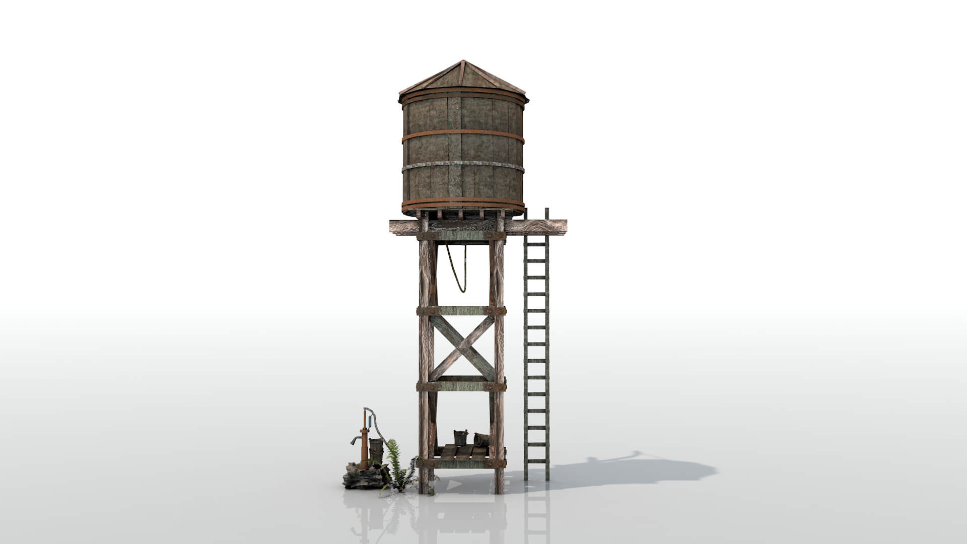Medieval Water Tank - 3D Model by renatodalle
