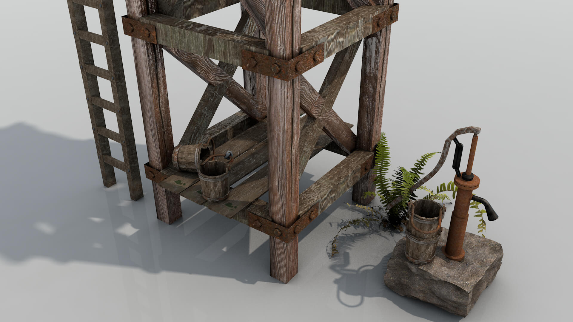 Medieval Water Tank - 3D Model by renatodalle