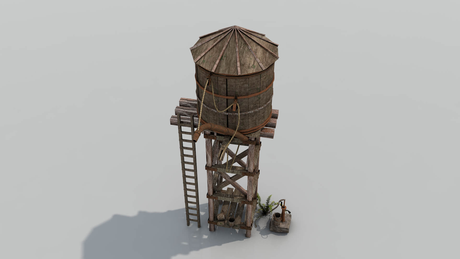 Medieval Water Tank - 3D Model by renatodalle