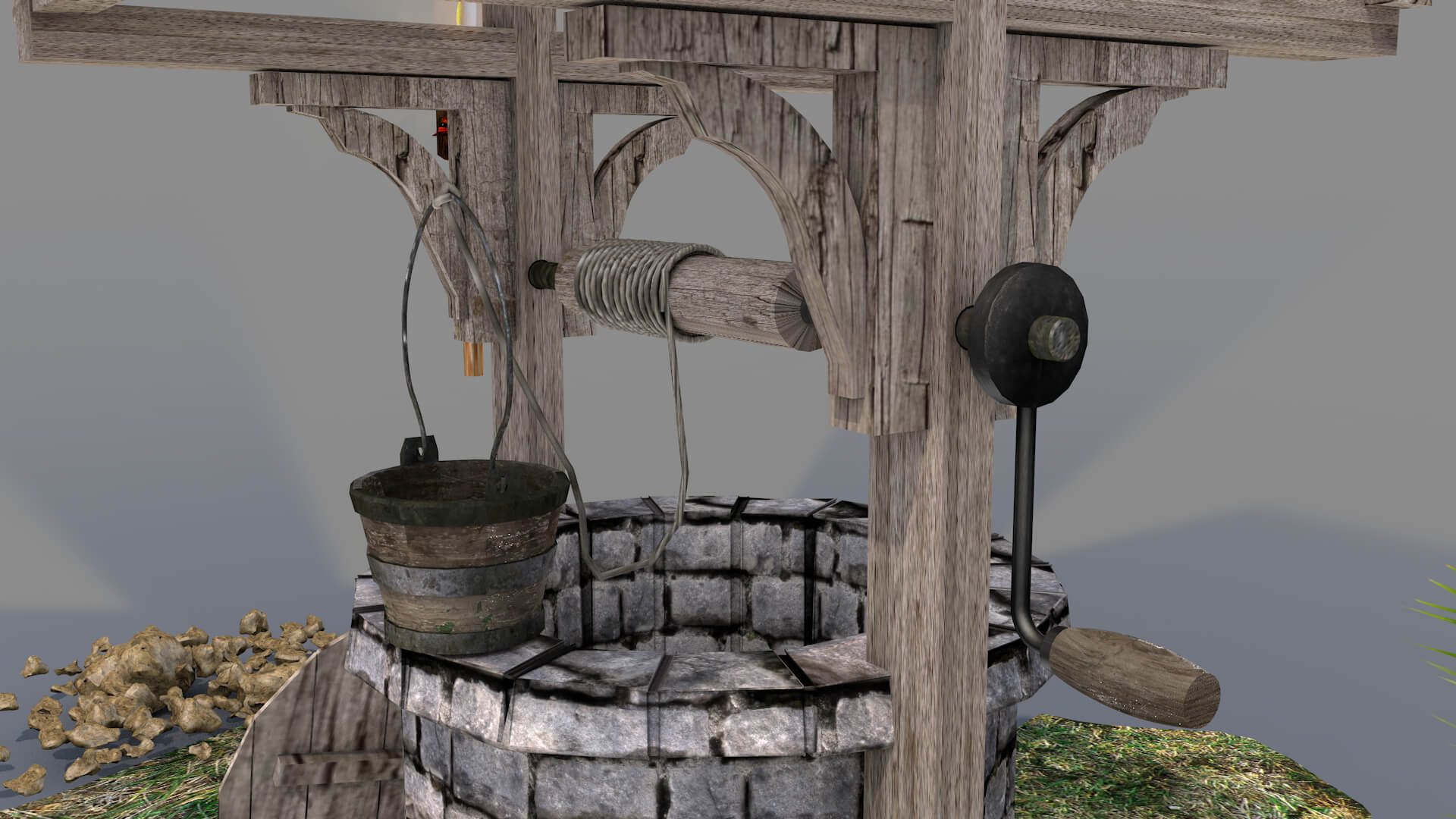 Medieval Water Well - 3D Model by renatodalle