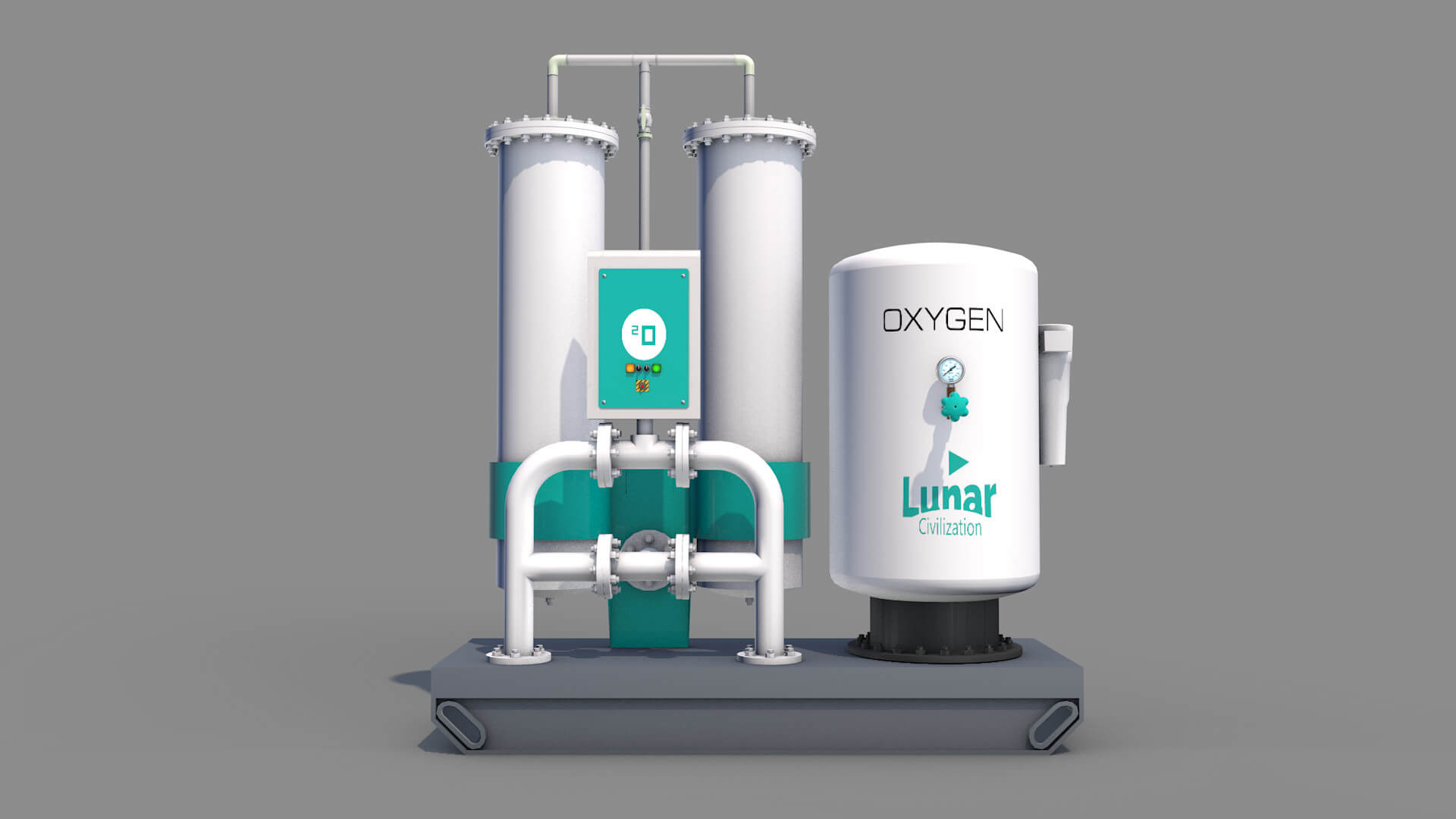 Oxygen Plant - 3D Model by renatodalle