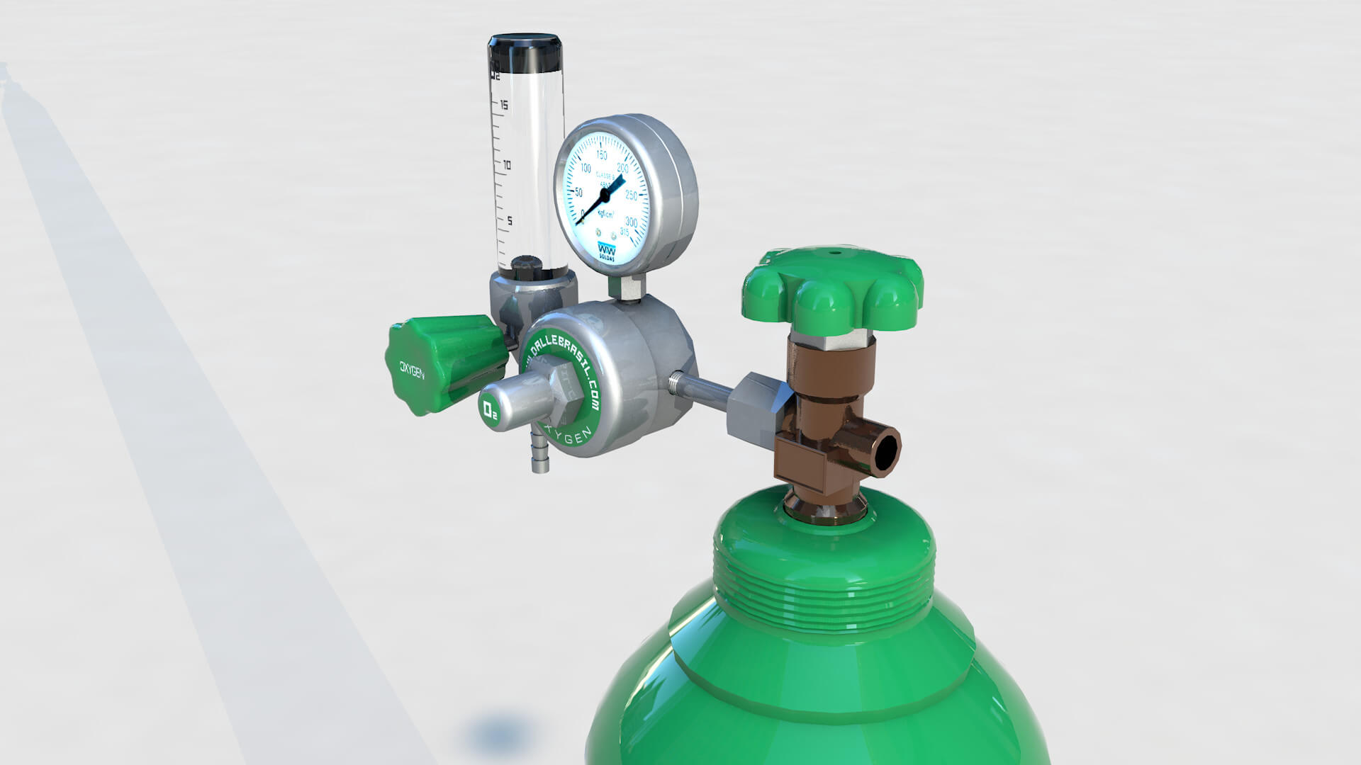 Oxygen Tank O2 - 3D Model by renatodalle