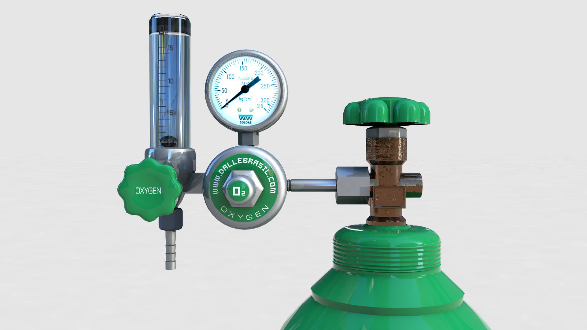 Oxygen Tank O2 - 3D Model by renatodalle