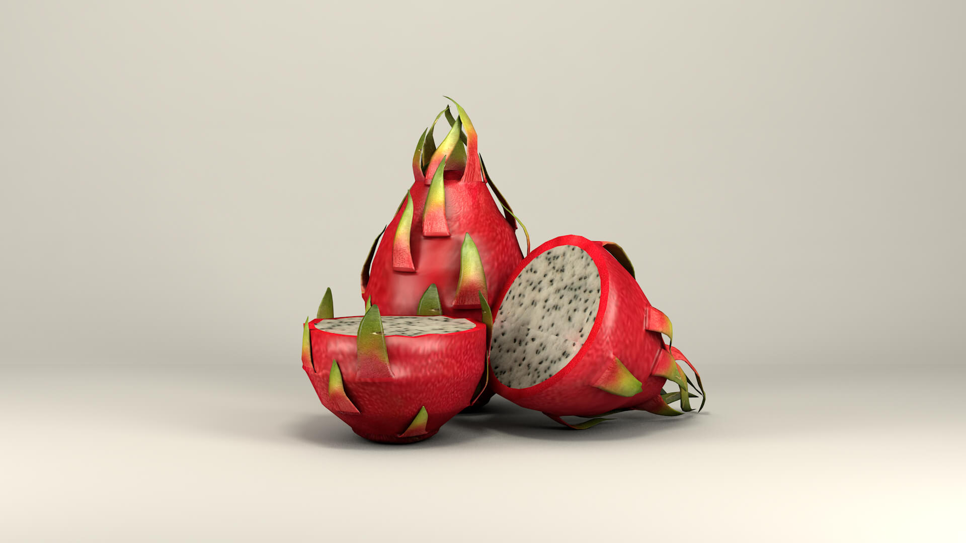 Pitaya Fruit - 3D Model by renatodalle