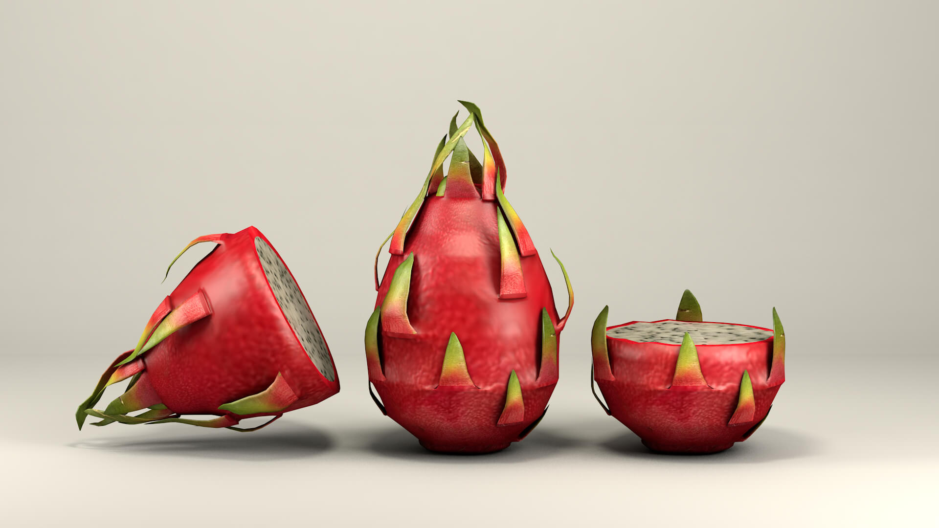 Pitaya Fruit - 3D Model by renatodalle