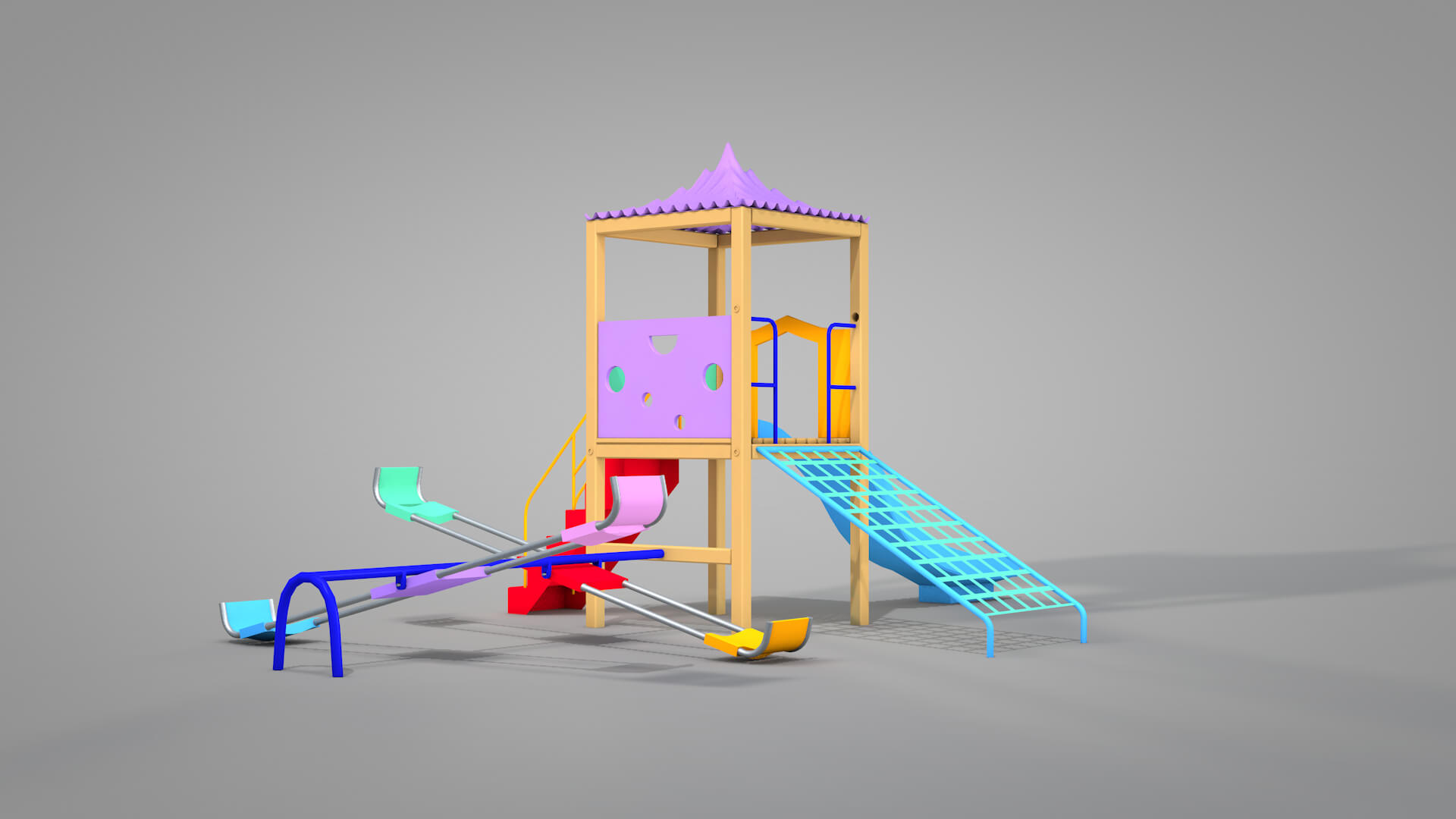 Playground Quattro - 3D Model by renatodalle