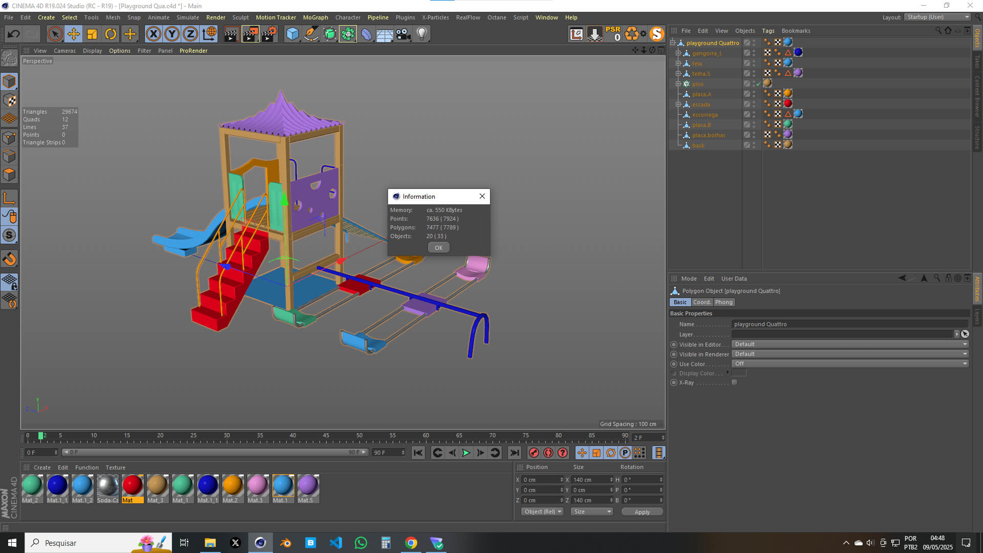 Playground Quattro - 3D Model by renatodalle