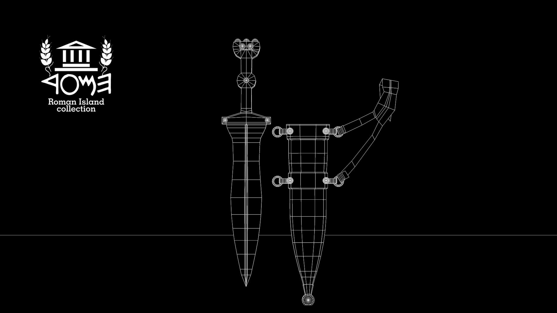 Praetorian Soldiers Knife - Free 3D Model by renatodalle