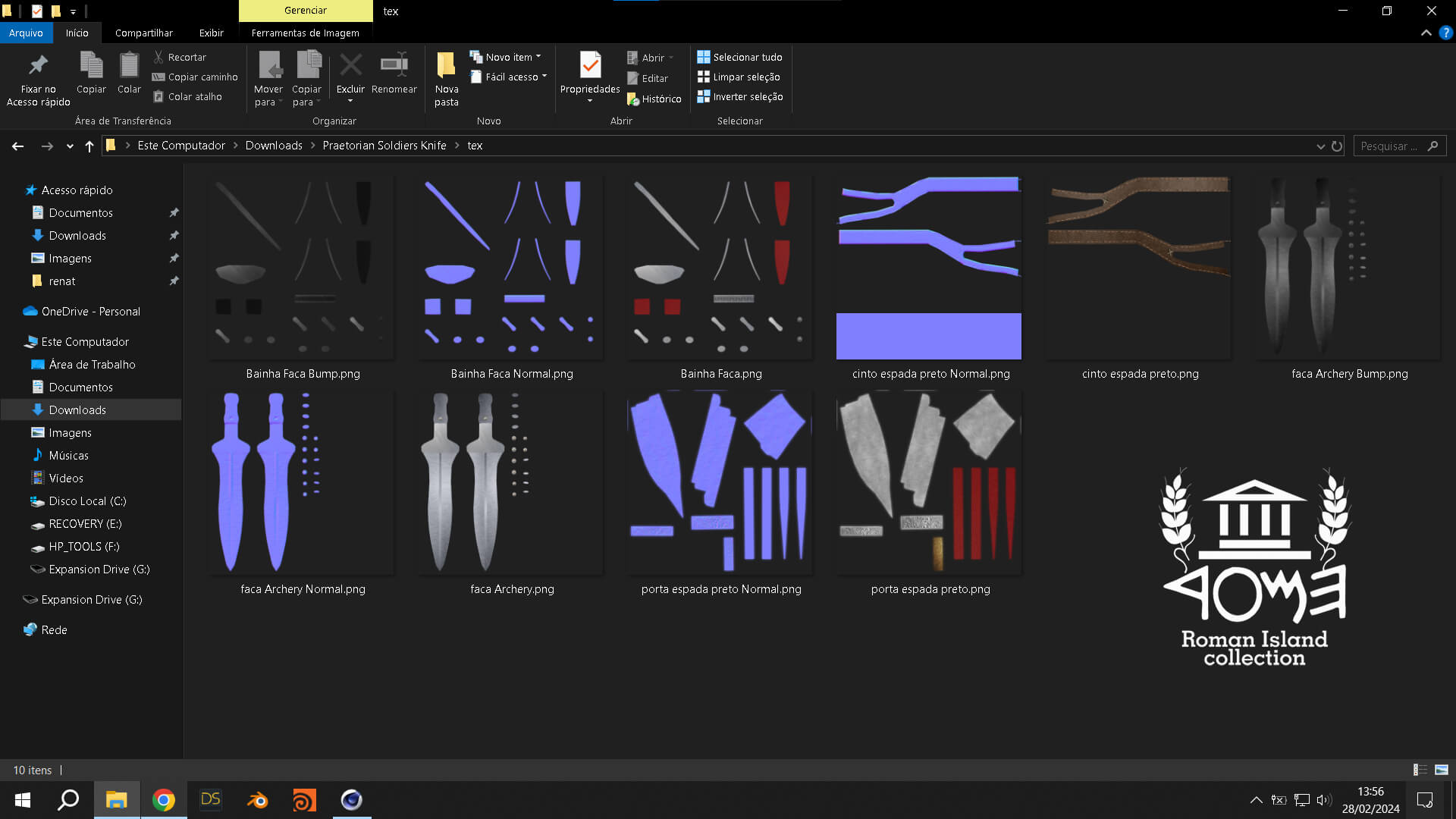 Praetorian Soldiers Knife - Free 3D Model by renatodalle