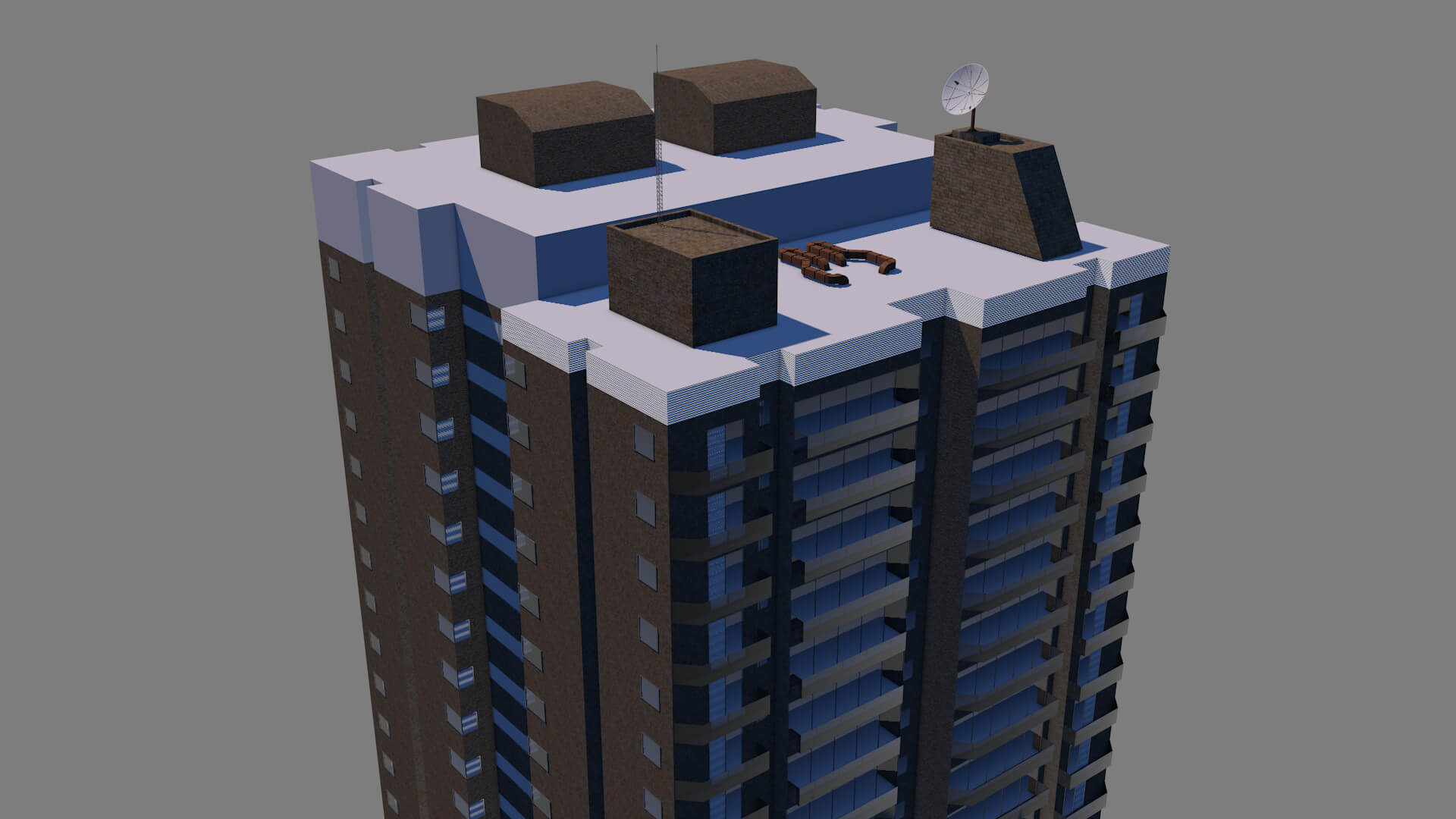 Residential Building Dalle 0 025 - 3D Model by renatodalle