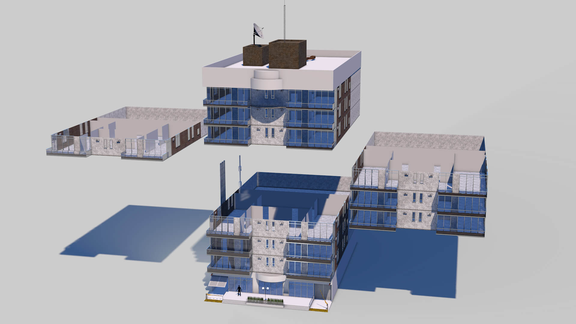 Residential Building Dalle 0 034 - 3D Model by renatodalle