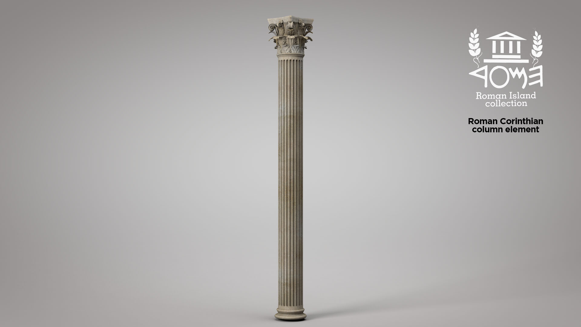 Roman Corinthian Column - 3D Model by renatodalle