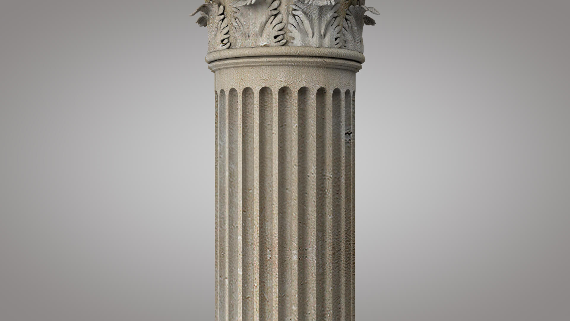 Roman Corinthian Column - 3D Model by renatodalle
