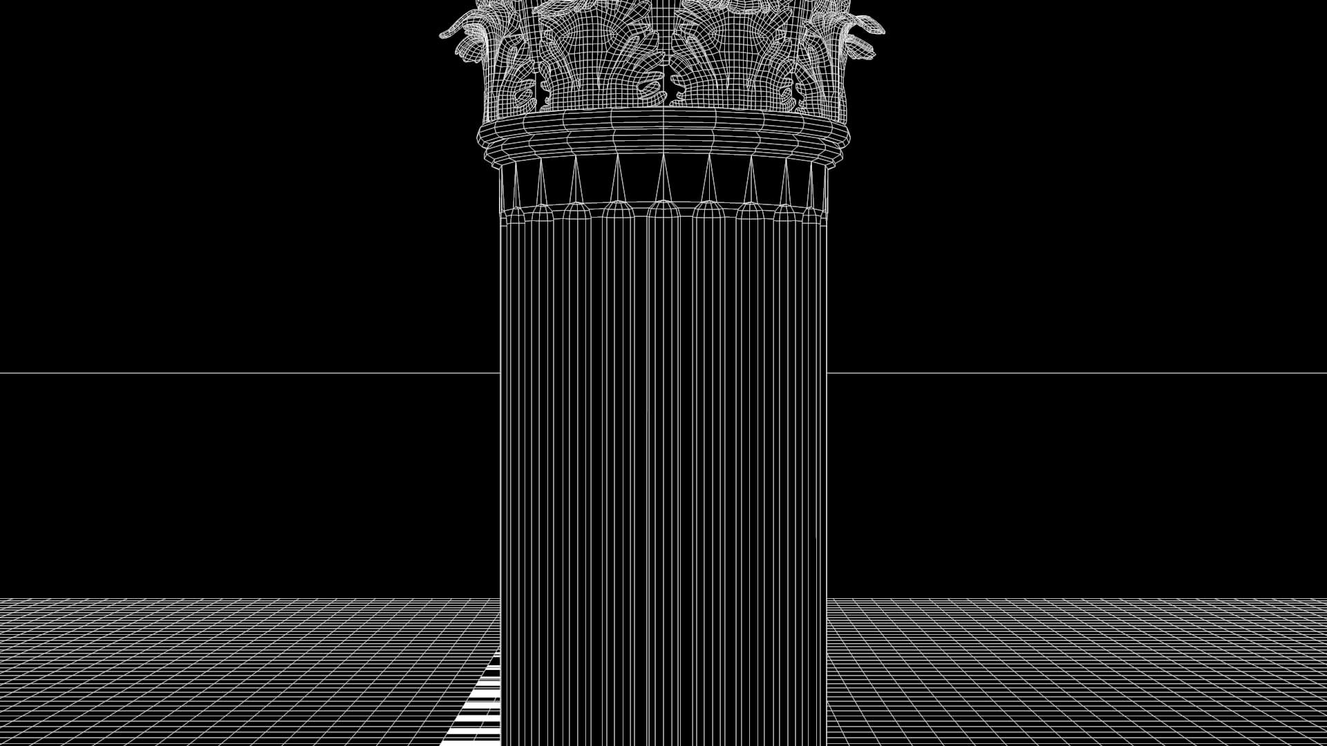 Roman Corinthian Column - 3D Model by renatodalle
