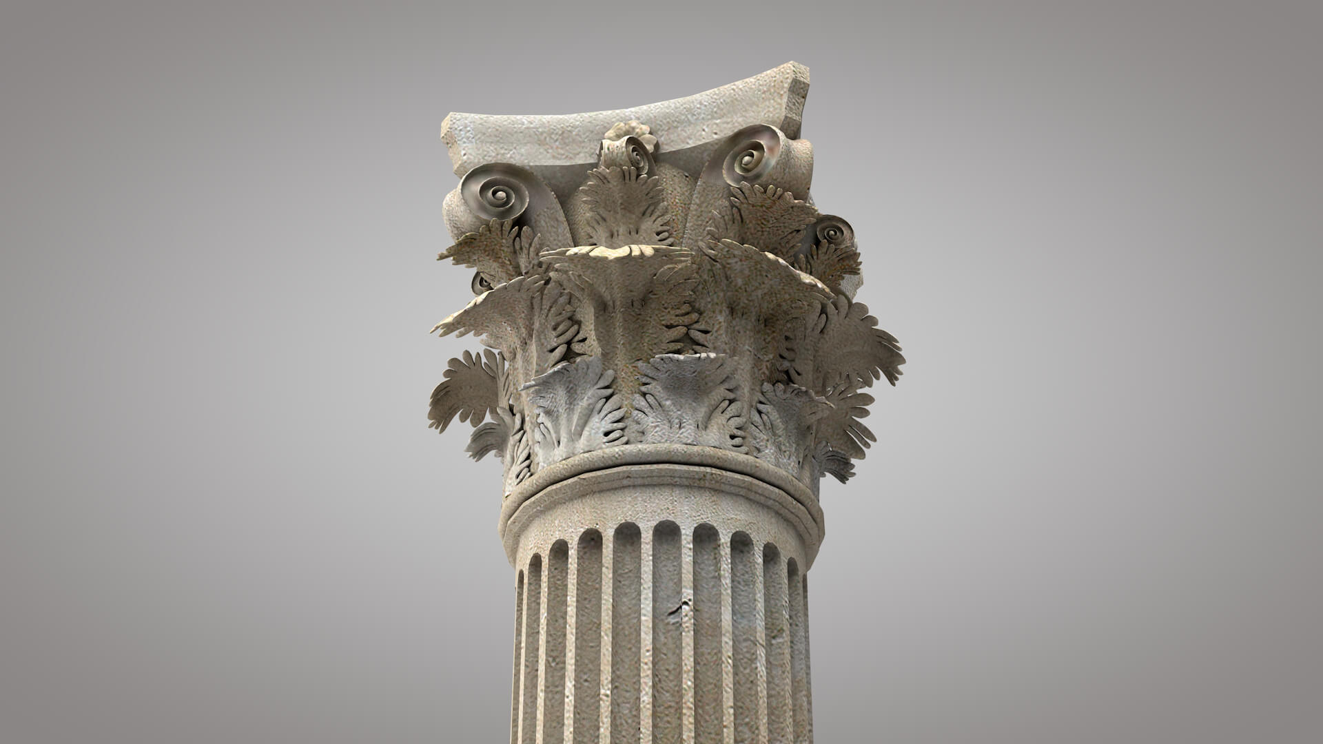 Roman Corinthian Column - 3D Model by renatodalle