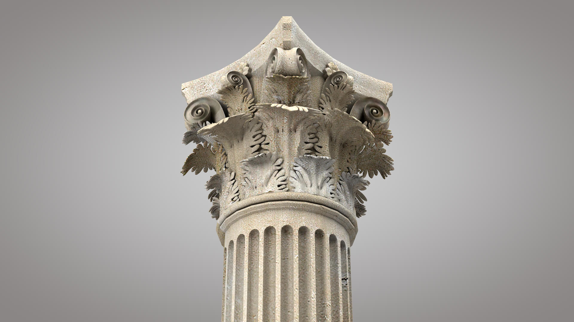 Roman Corinthian Column - 3D Model by renatodalle