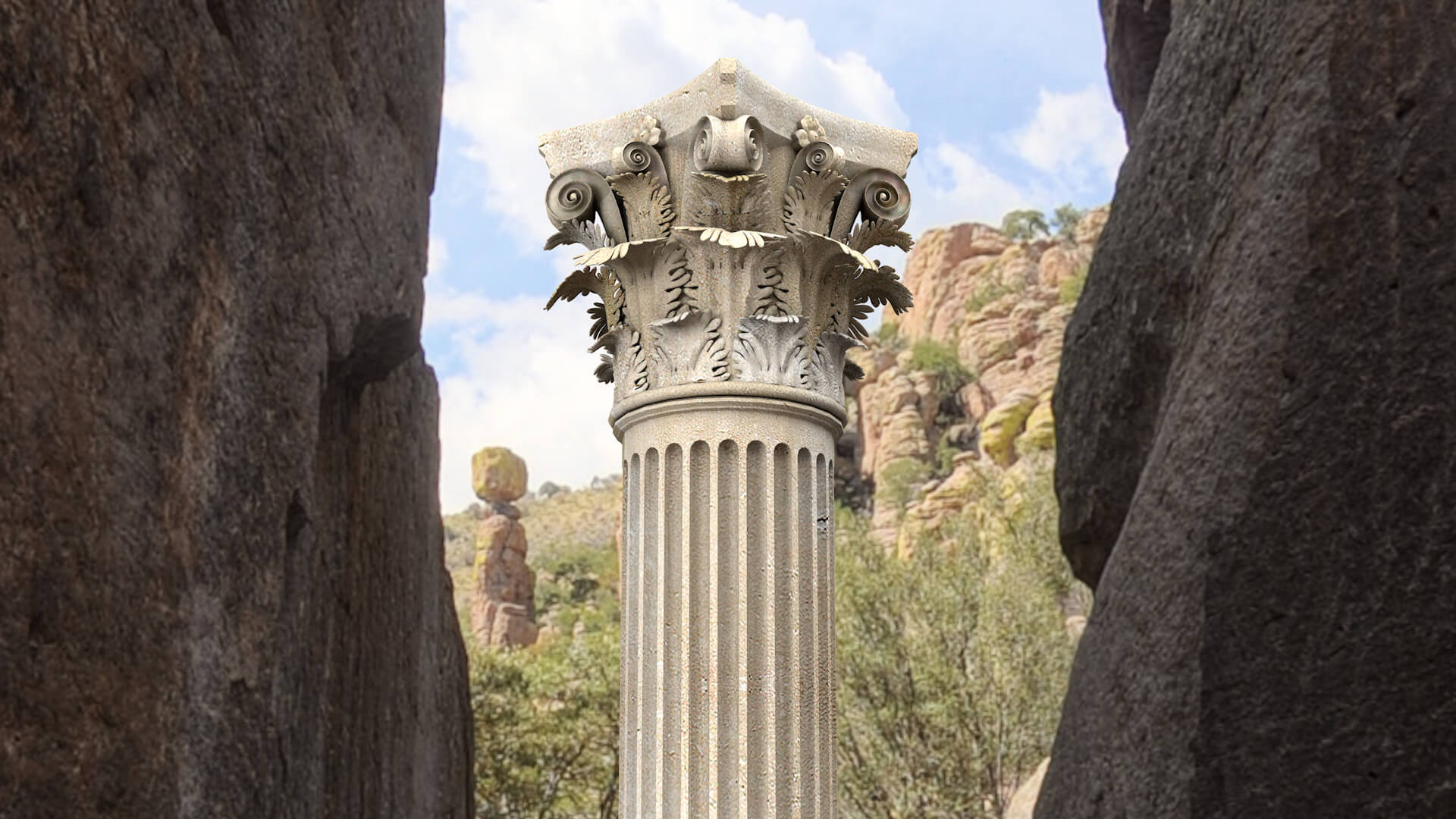 Roman Corinthian Column - 3D Model by renatodalle