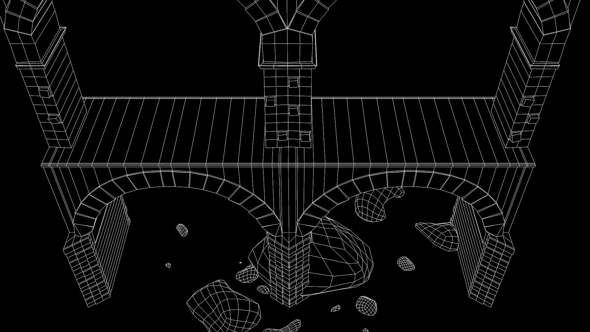 Roman Island Aqueduct - 3D Model by renatodalle