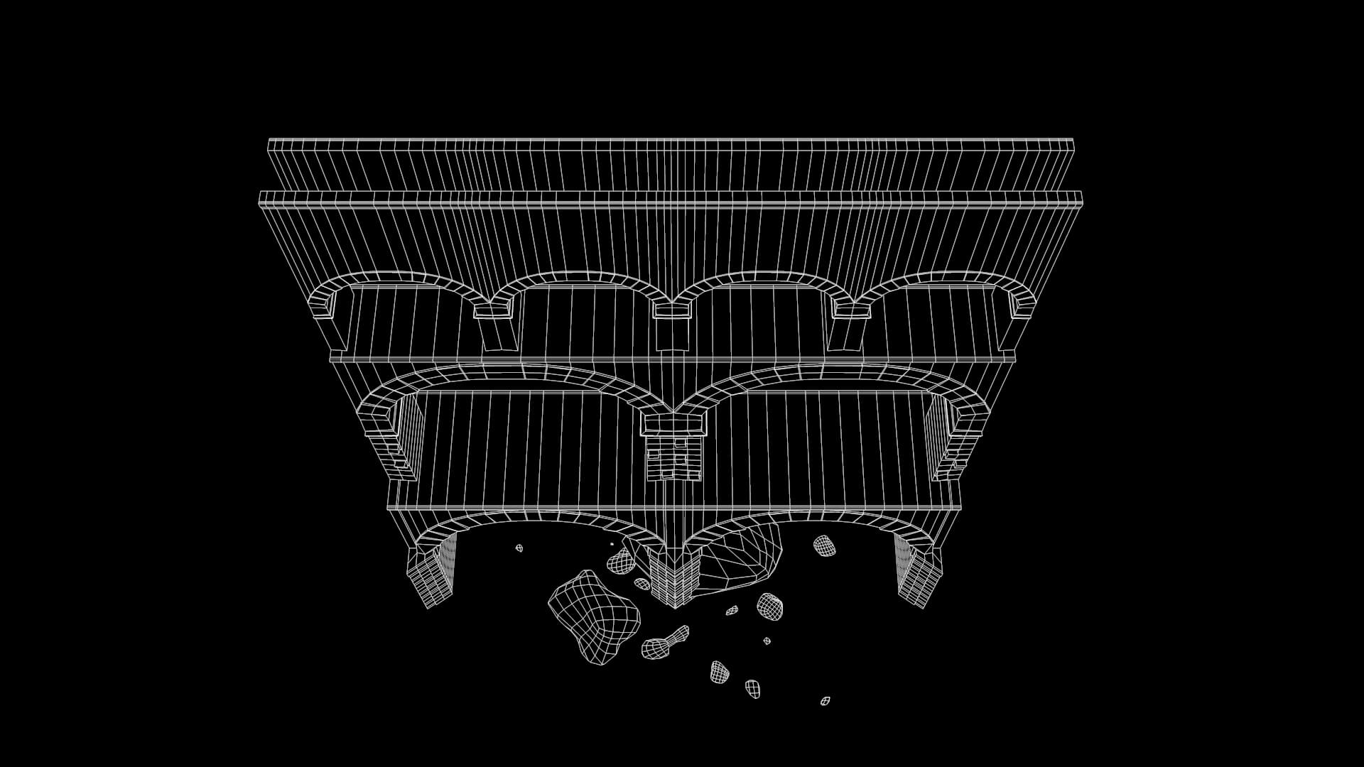 Roman Island Aqueduct - 3D Model by renatodalle