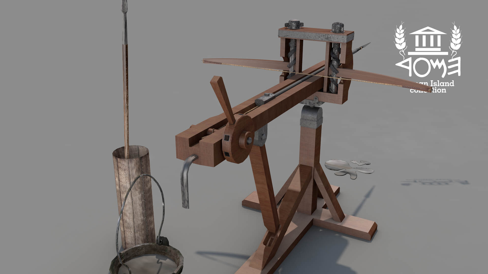 Roman Island Ballista - 3D Model by renatodalle