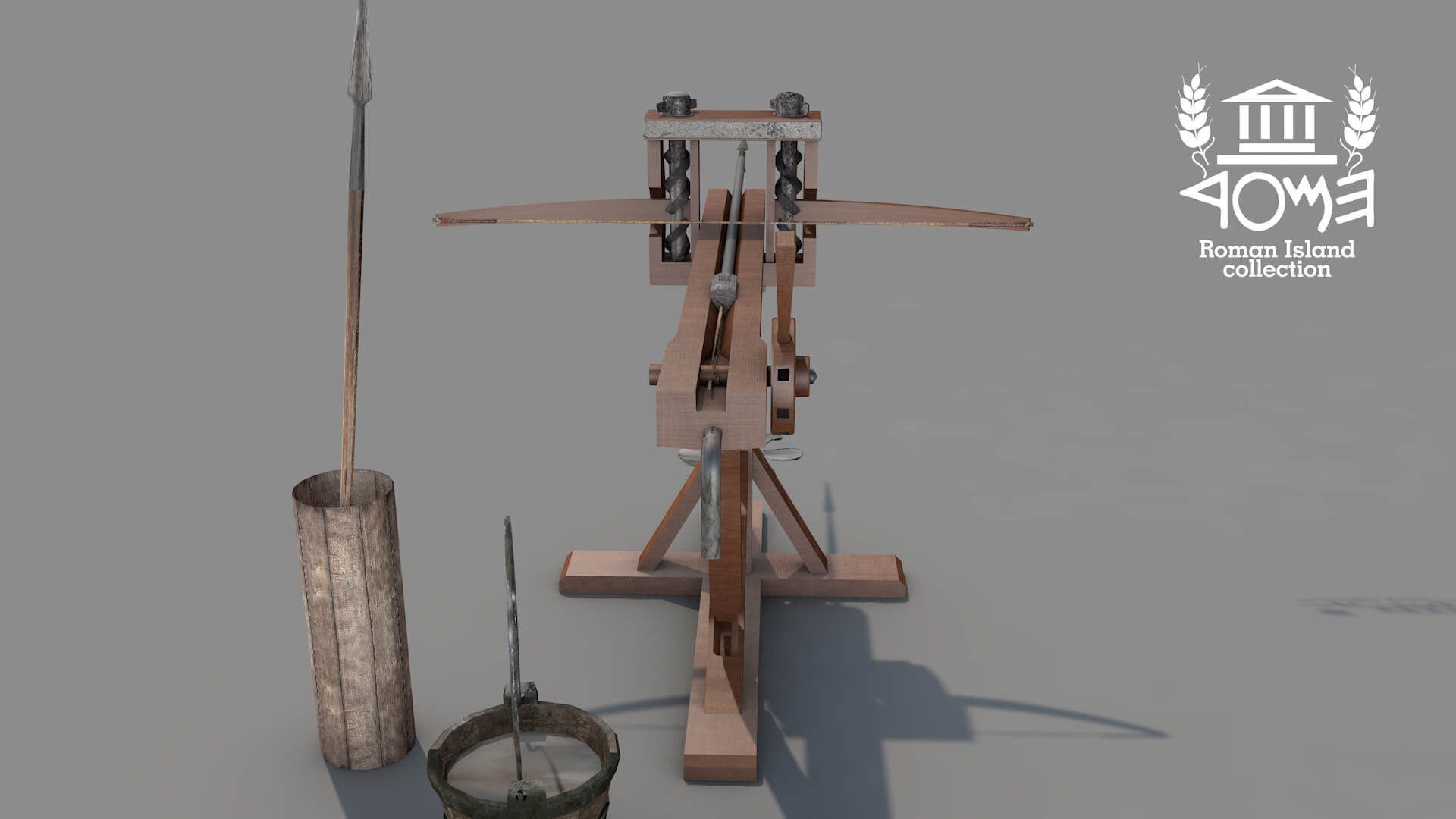 Roman Island Ballista - 3D Model by renatodalle