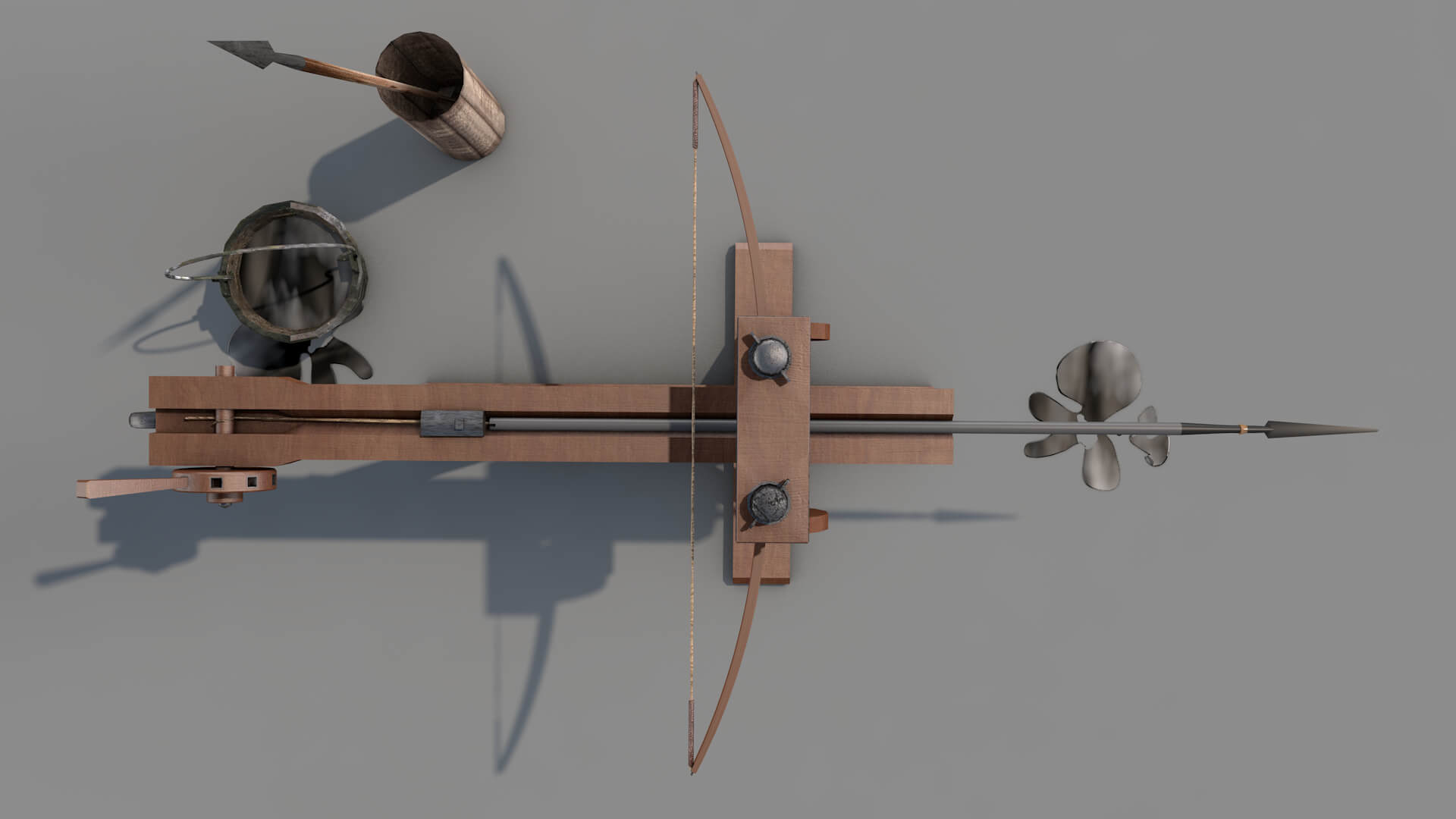 Roman Island Ballista - 3D Model by renatodalle