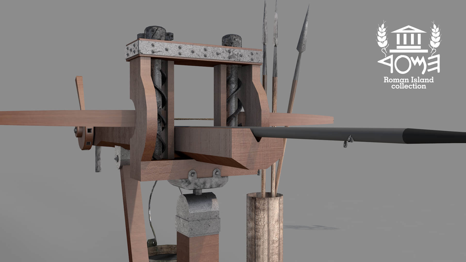 Roman Island Ballista - 3D Model by renatodalle
