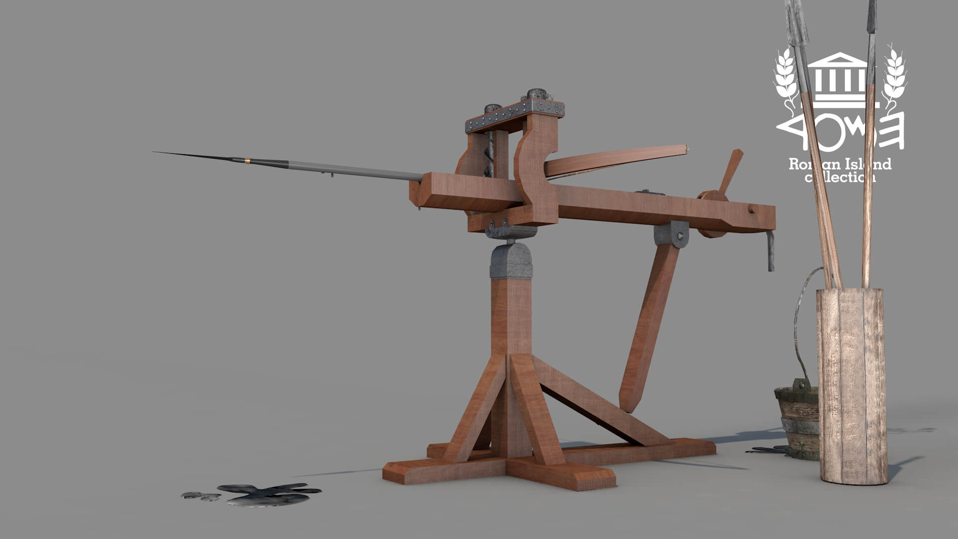 Roman Island Ballista - 3D Model by renatodalle