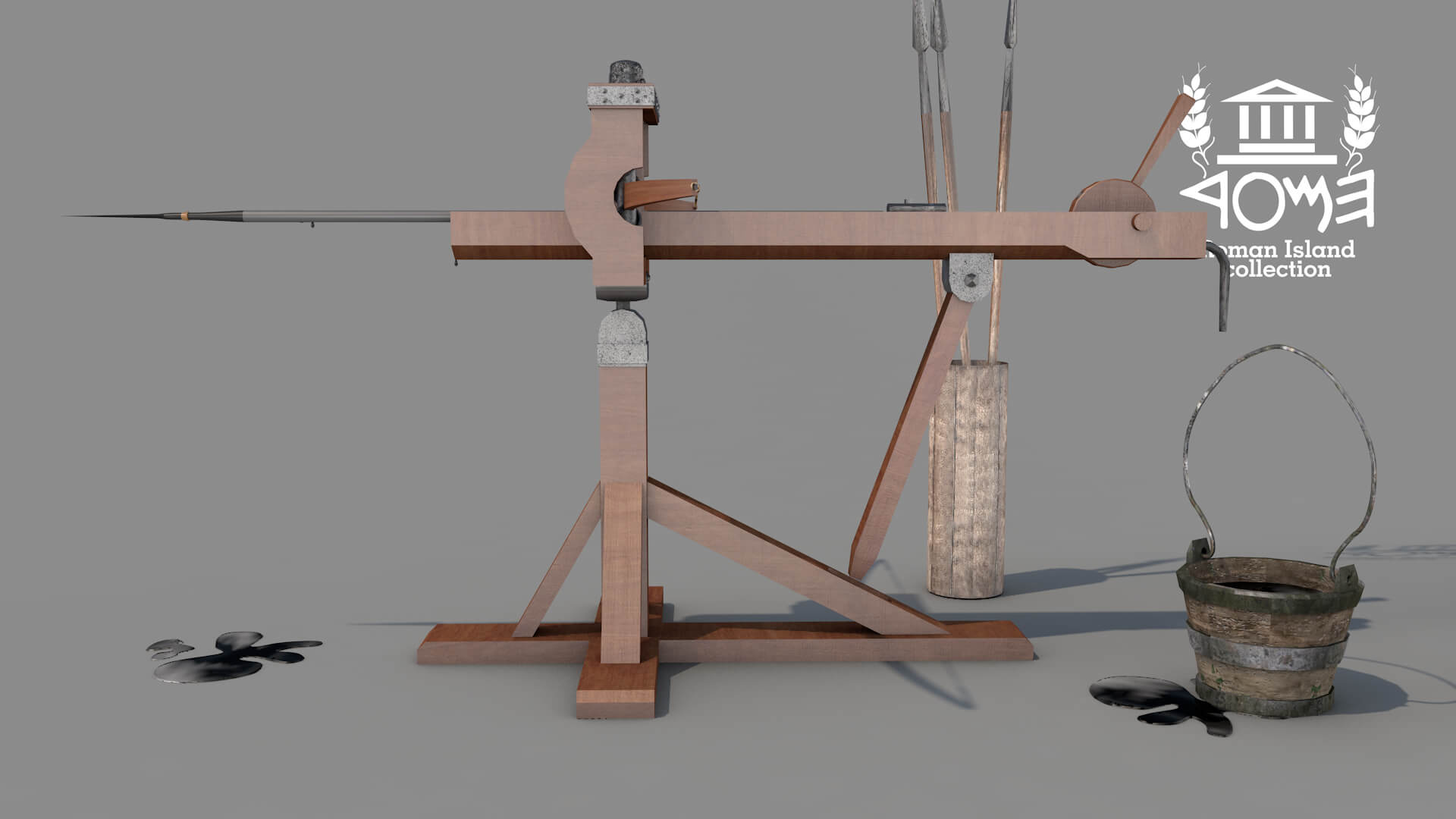 Roman Island Ballista - 3D Model by renatodalle