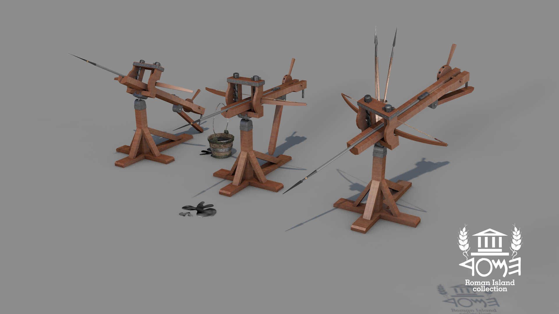 Roman Island Ballista - 3D Model by renatodalle