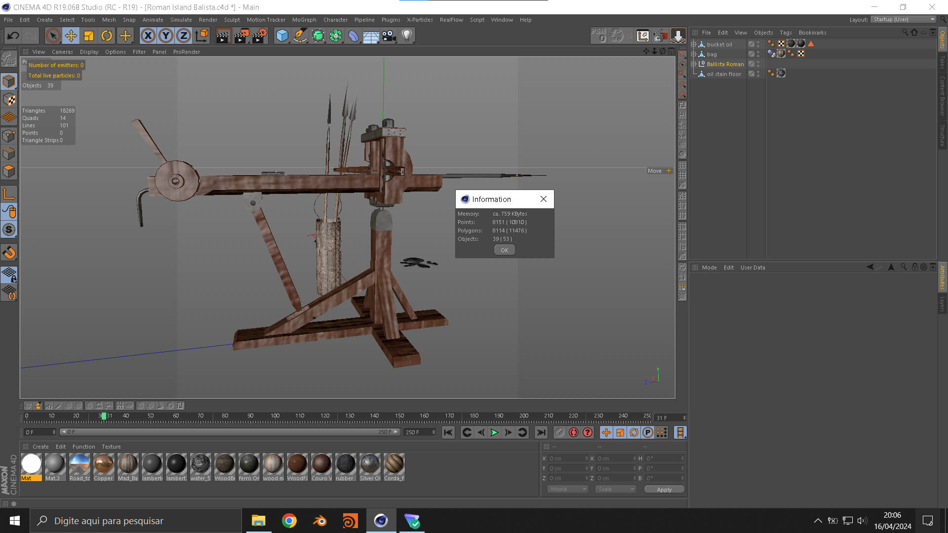 Roman Island Ballista - 3D Model by renatodalle