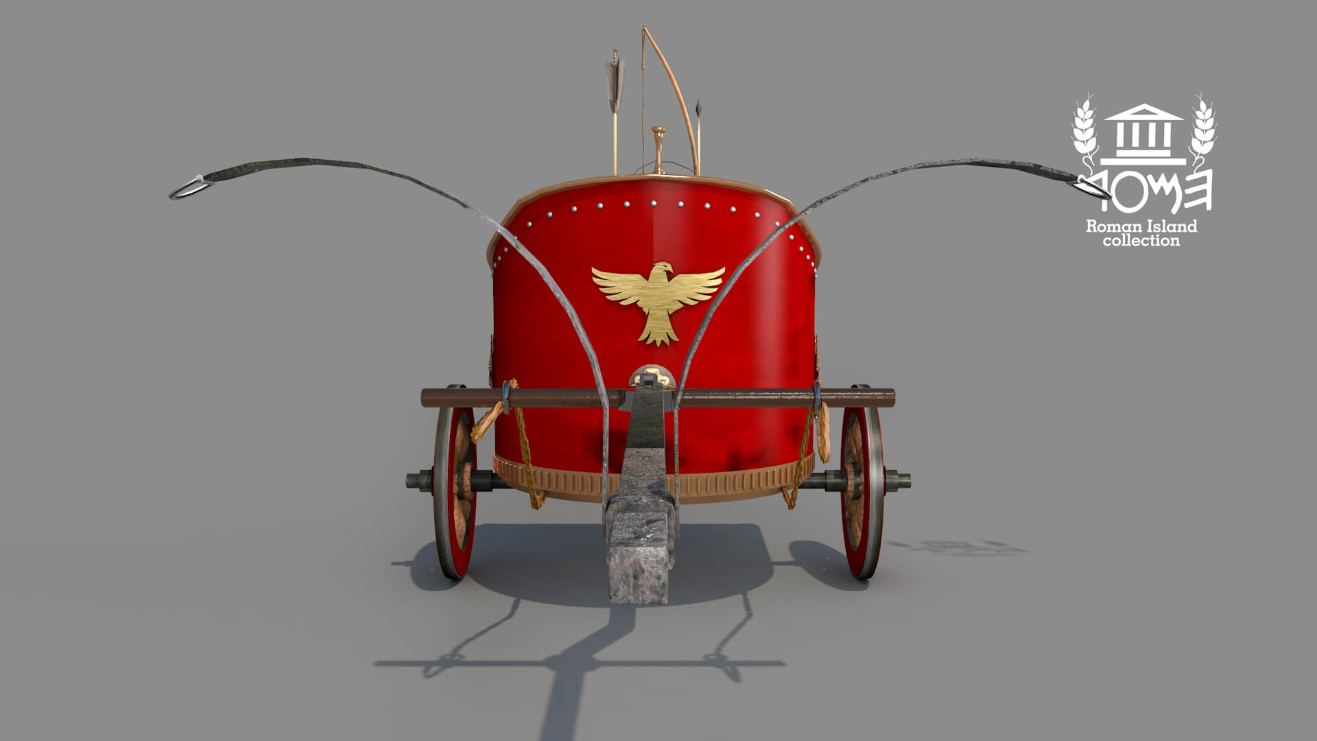 Roman Island Chariot Biga - 3D Model by renatodalle