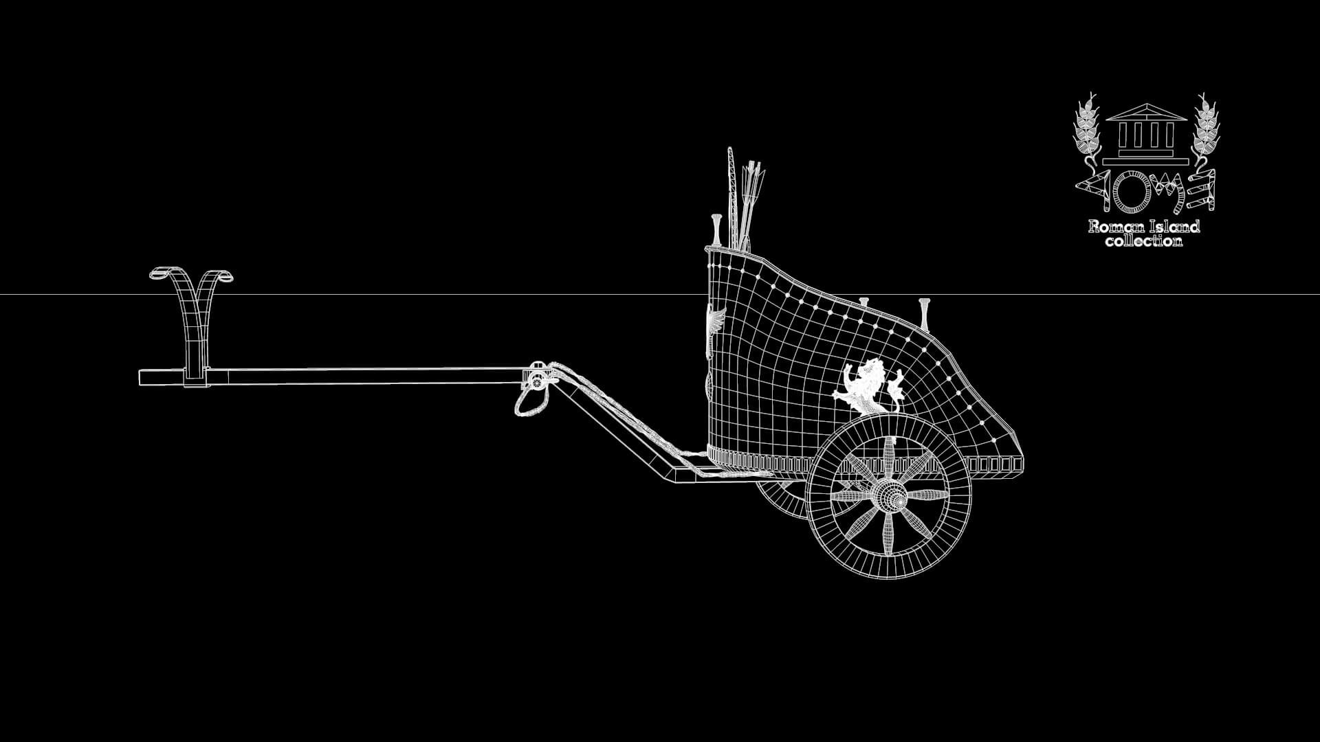 Roman Island Chariot Biga - 3D Model by renatodalle