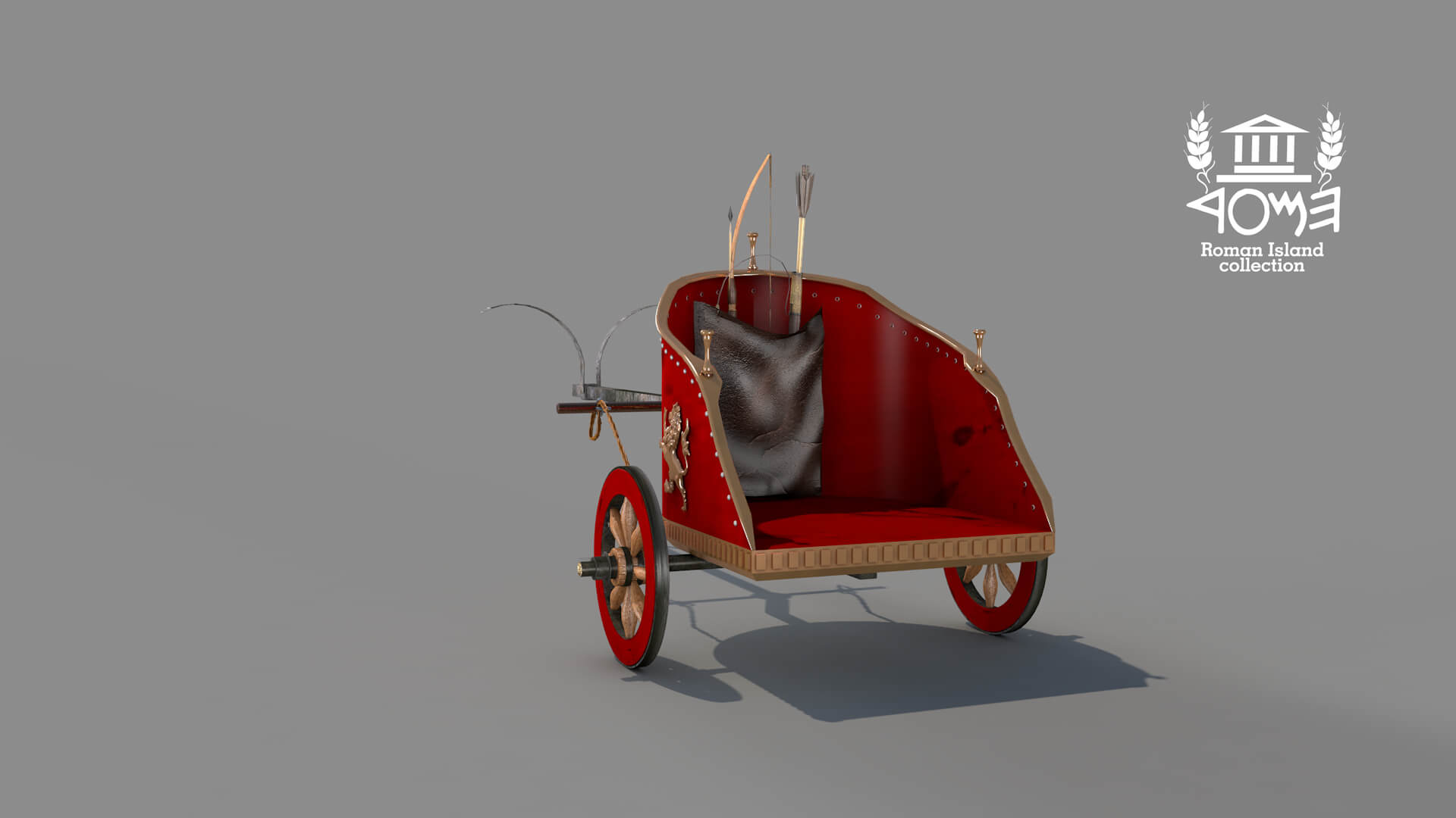 Roman Island Chariot Biga - 3D Model by renatodalle