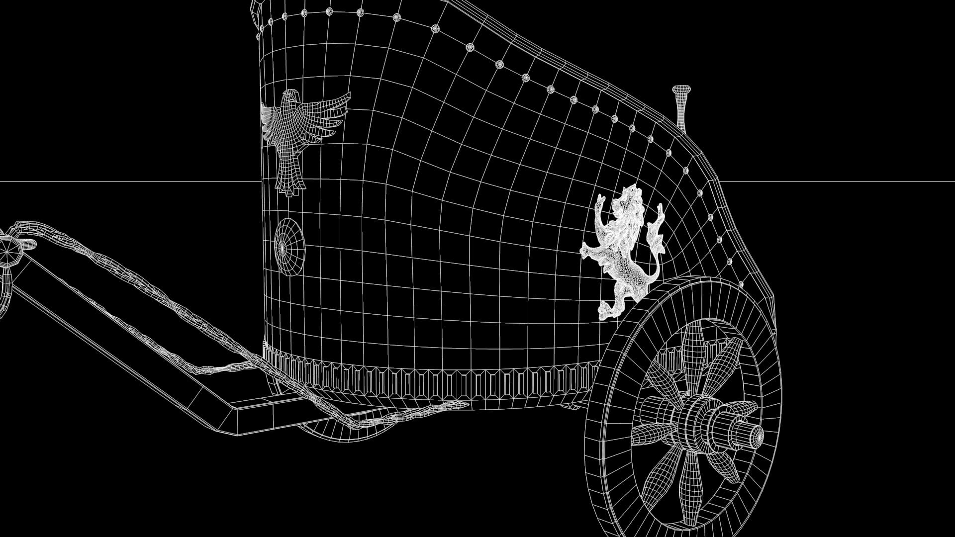 Roman Island Chariot Biga - 3D Model by renatodalle