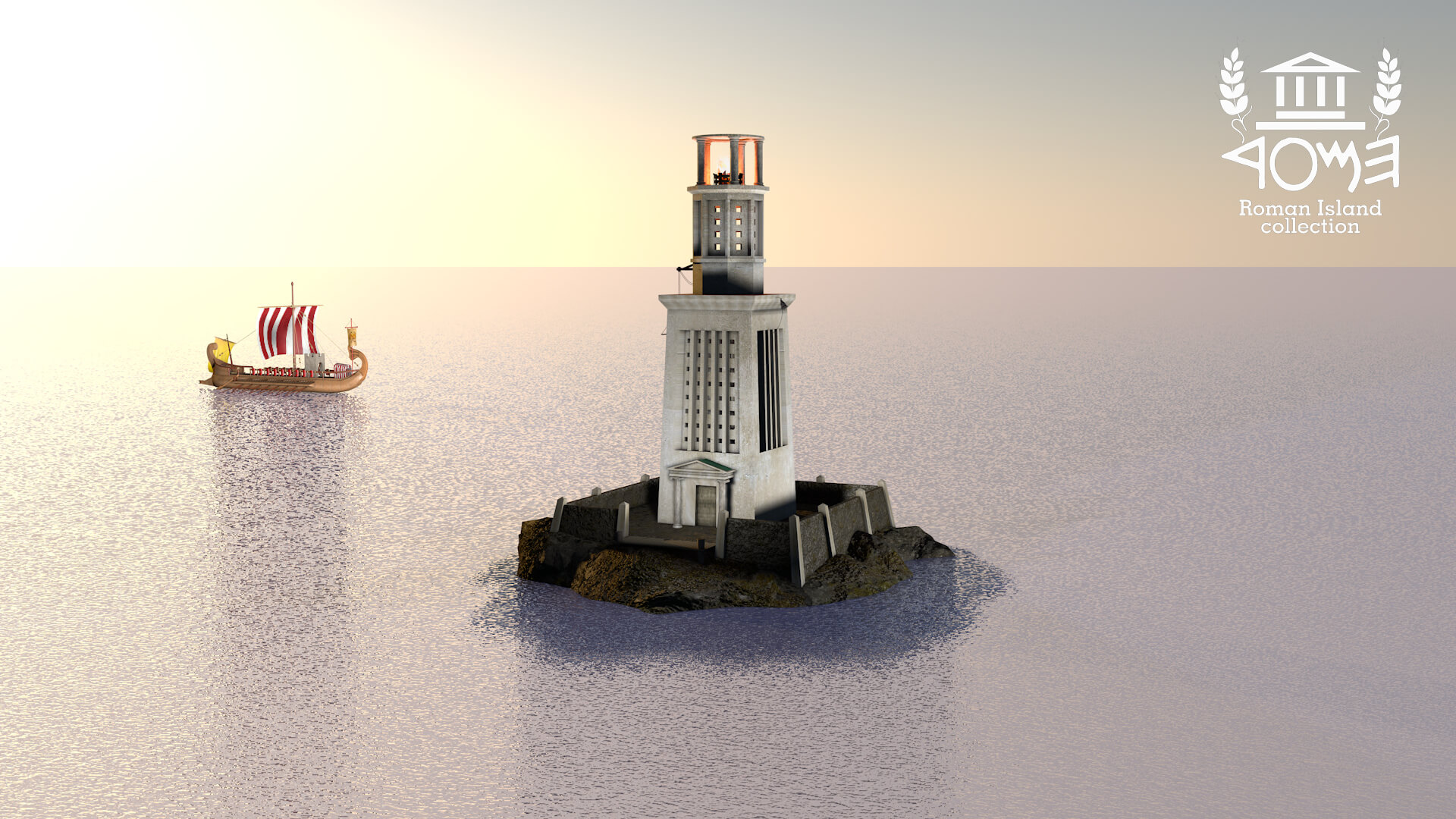 Roman Island Faro - 3D Model by renatodalle