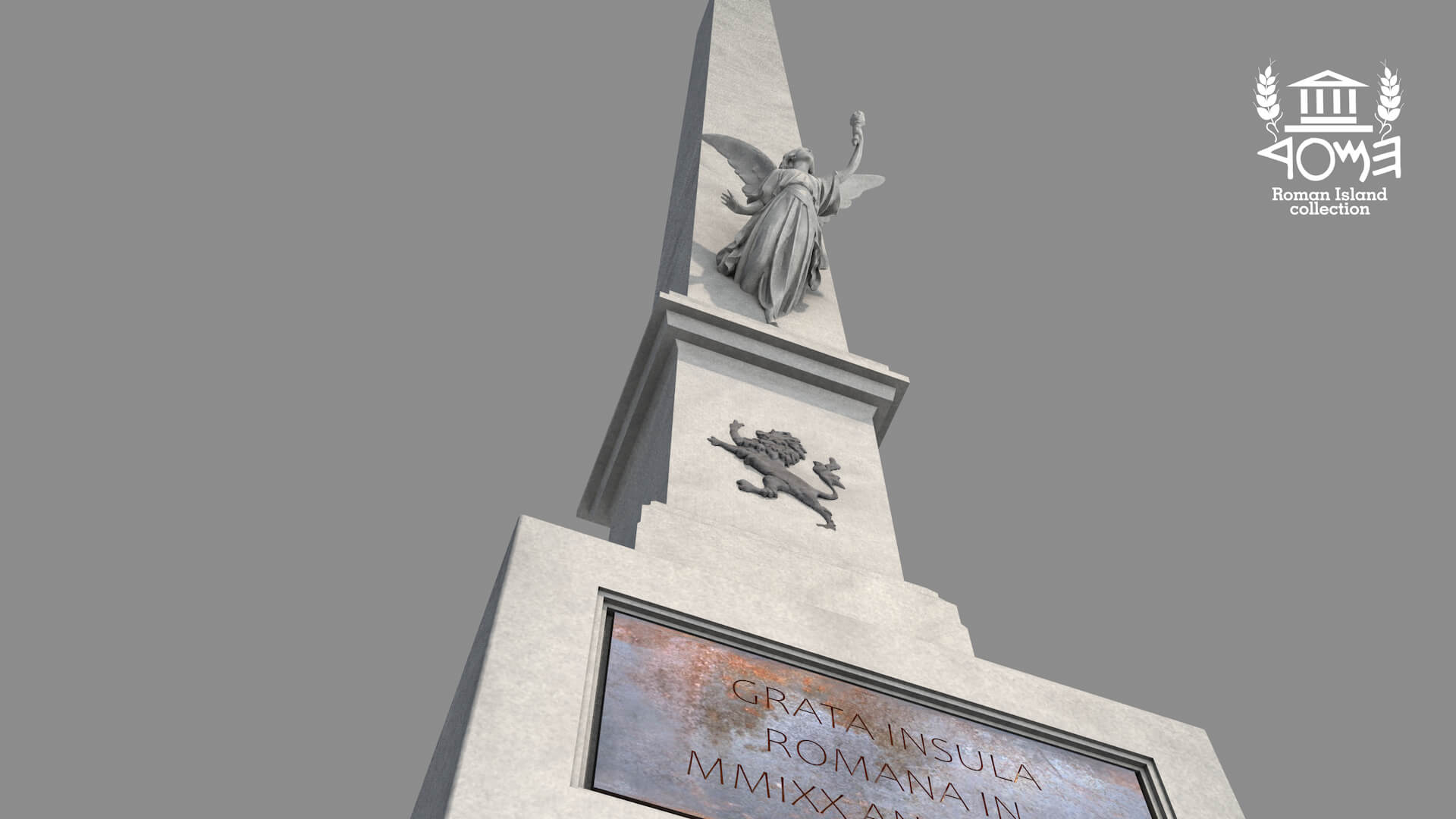 Roman Island Obelisk - 3D Model by renatodalle
