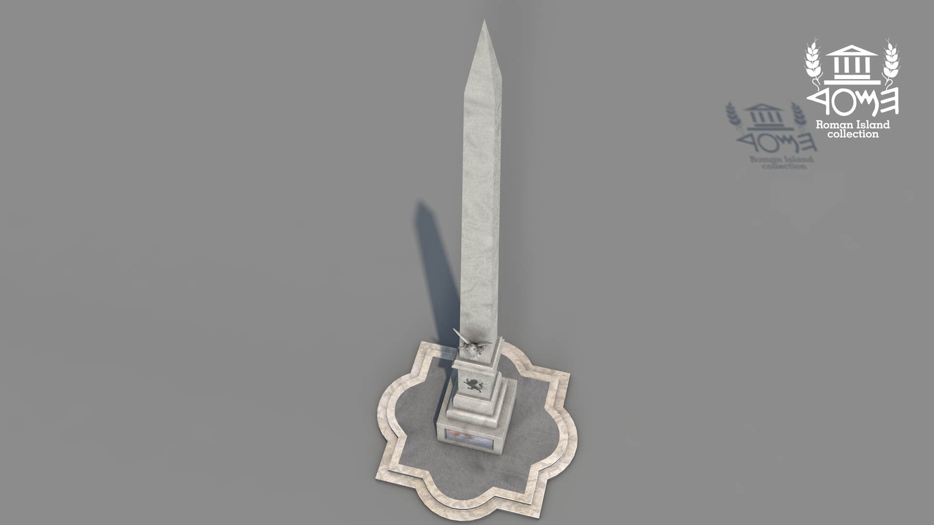 Roman Island Obelisk - 3D Model by renatodalle
