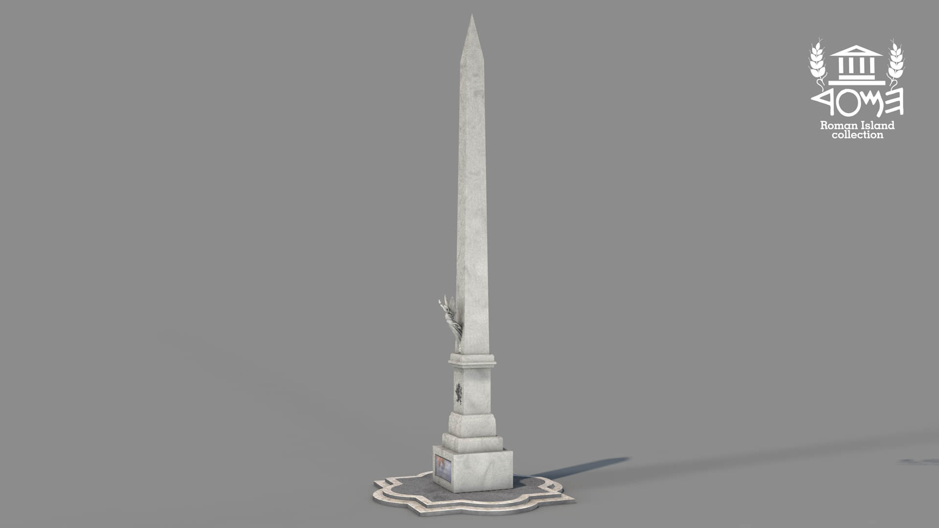 Roman Island Obelisk - 3D Model by renatodalle