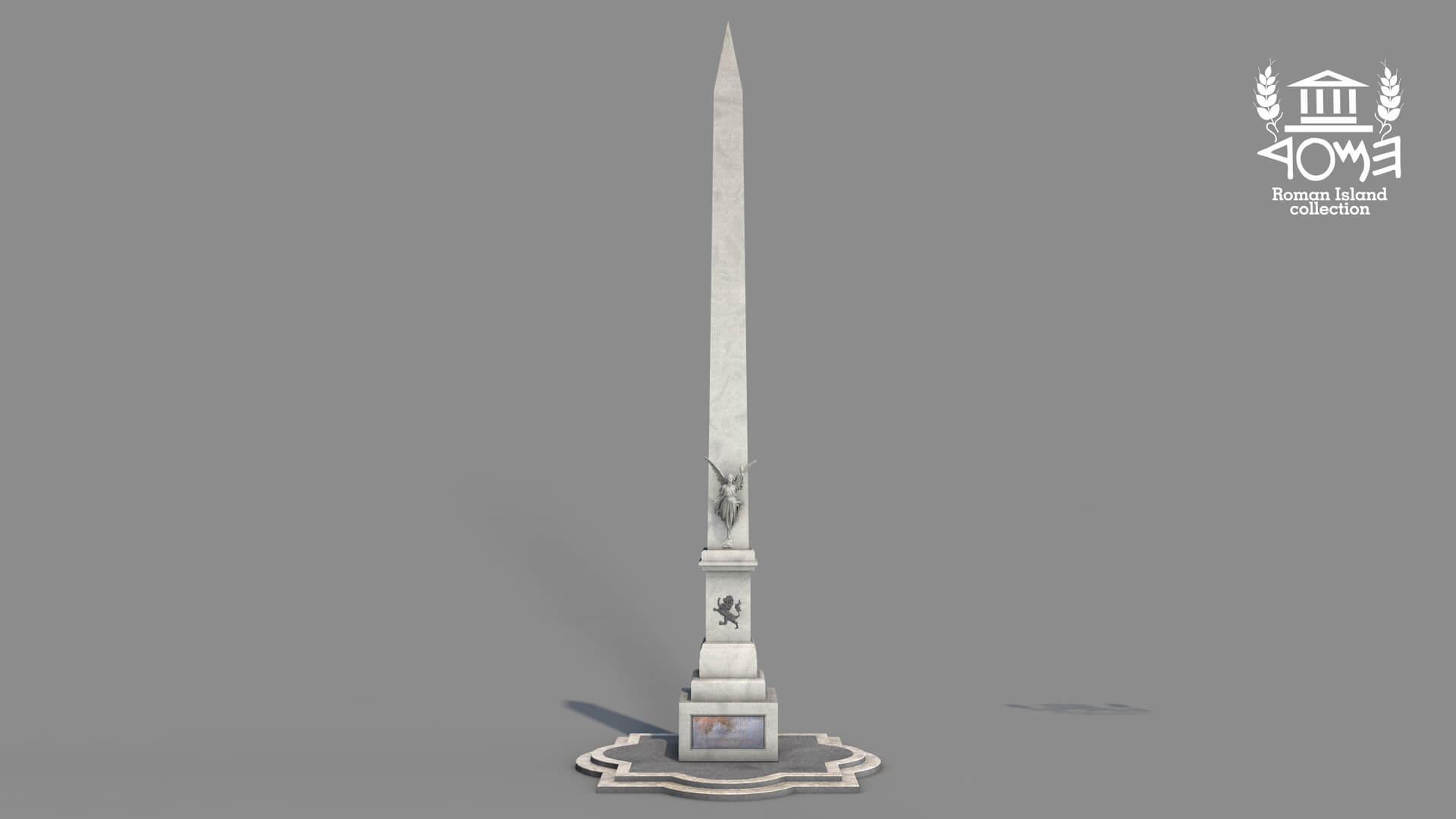 Roman Island Obelisk - 3D Model by renatodalle
