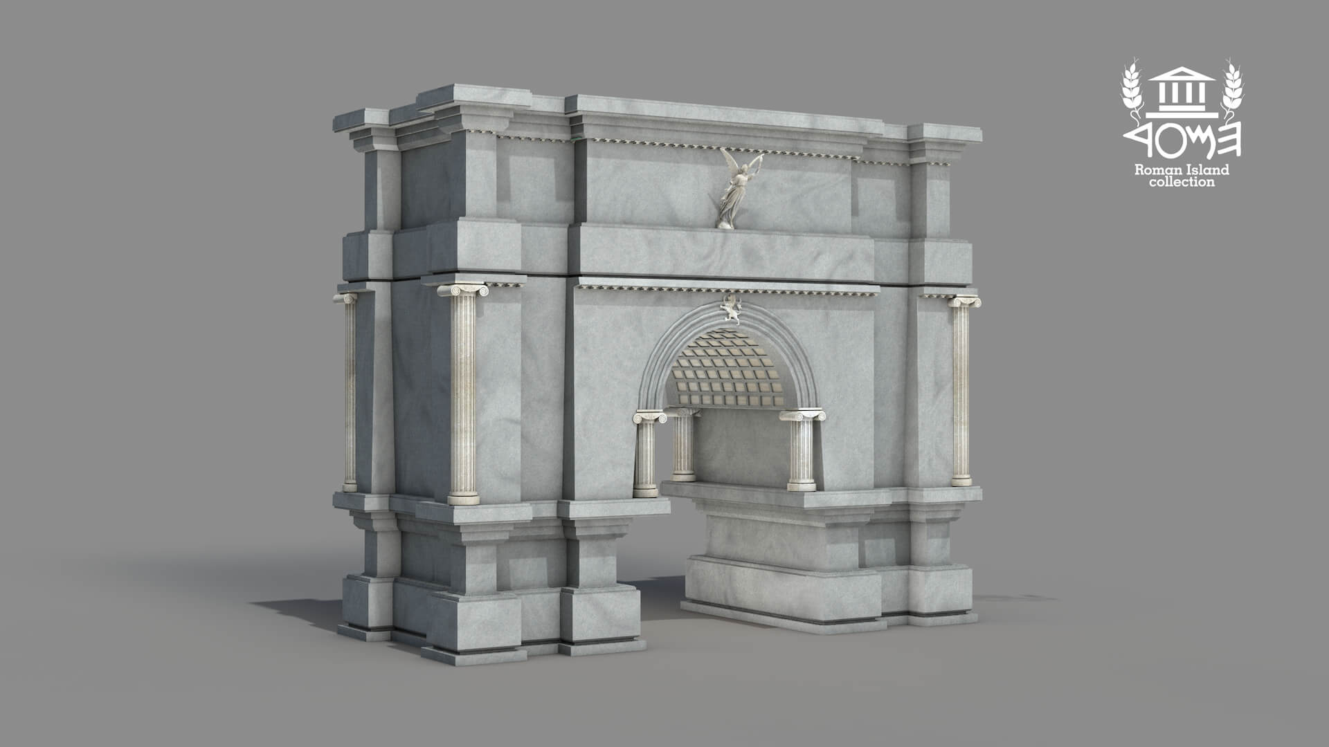 Roman Island Portal - 3D Model by renatodalle