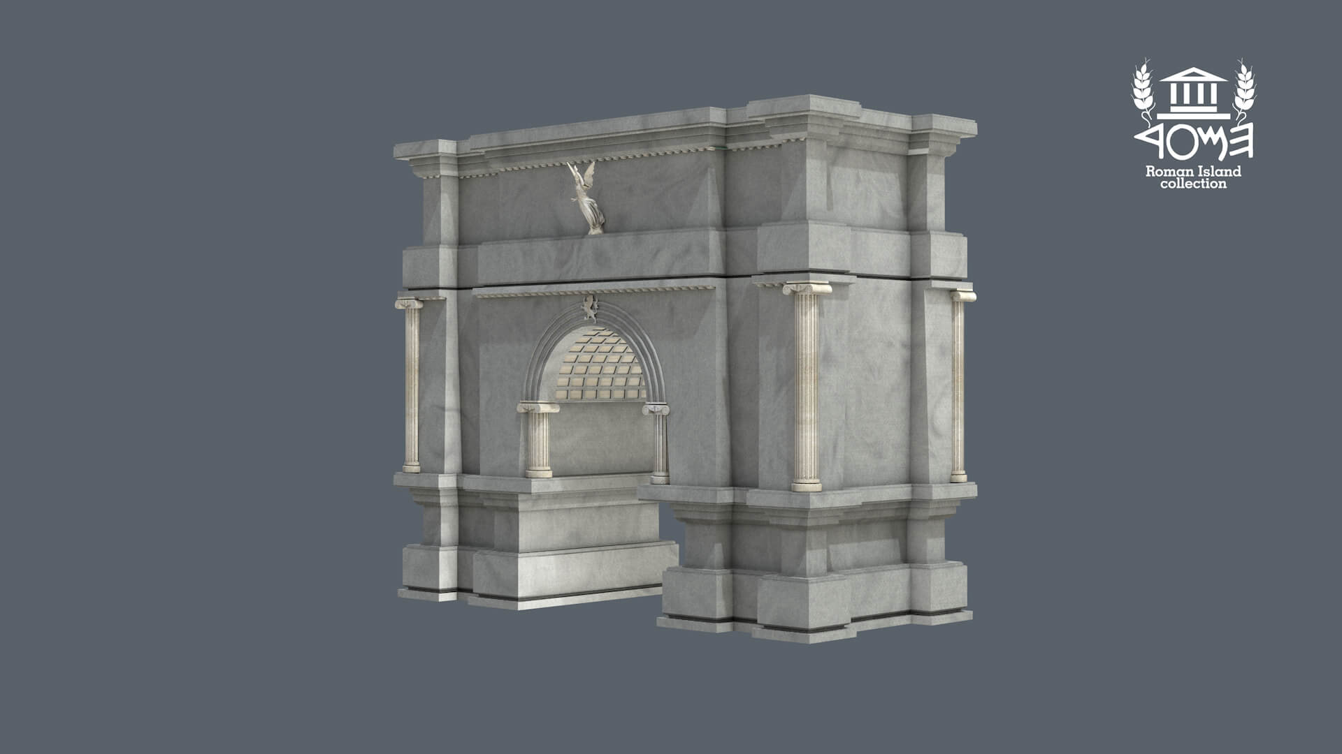 Roman Island Portal - 3D Model by renatodalle