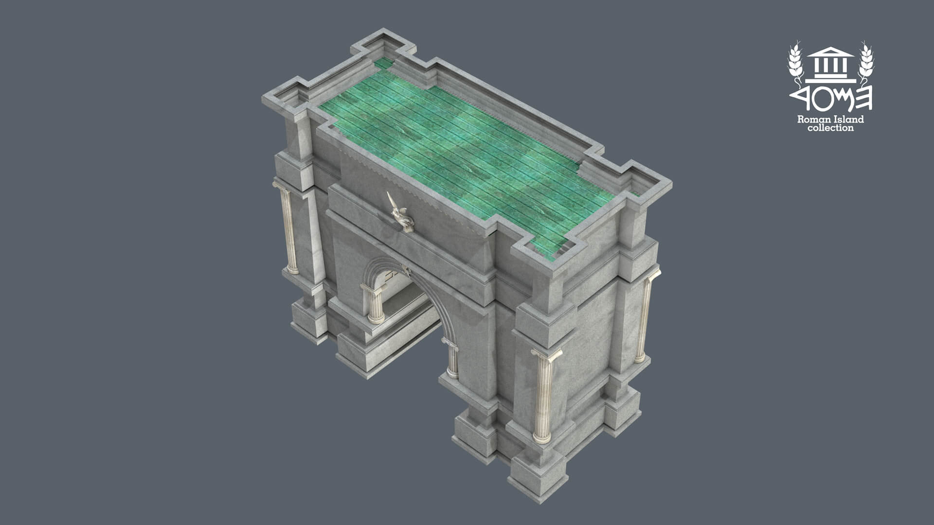 Roman Island Portal - 3D Model by renatodalle