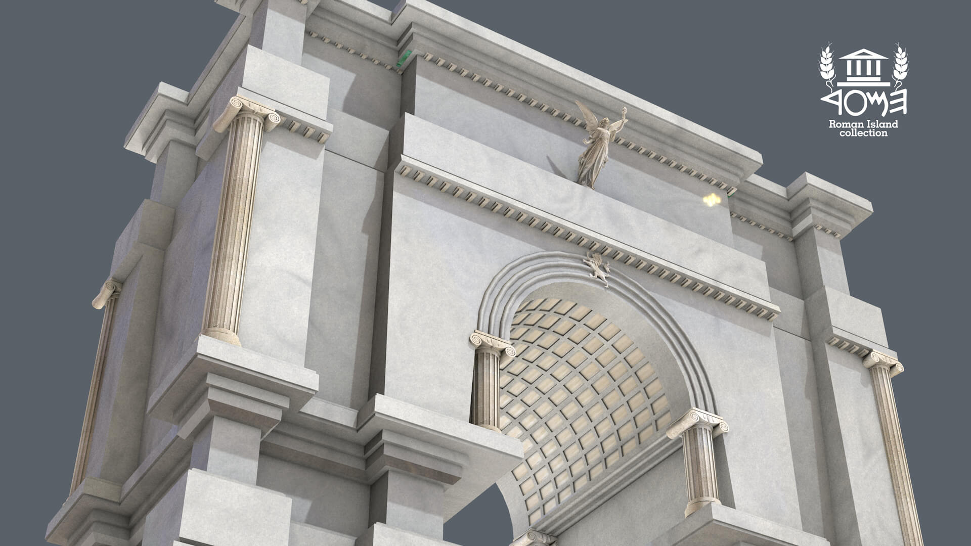 Roman Island Portal - 3D Model by renatodalle